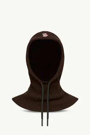 Moncler Wool & Cashmere Balaclava - Brown