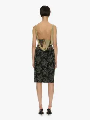 Christopher Esber Aluna Lace Draped Top