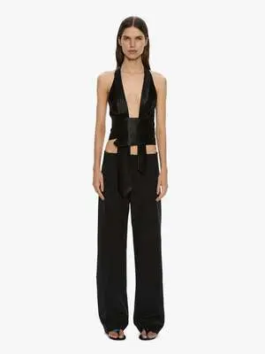 Christopher Esber Tuxedo Contrast Wool Trouser