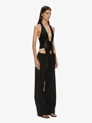 Christopher Esber Tuxedo Contrast Wool Trouser