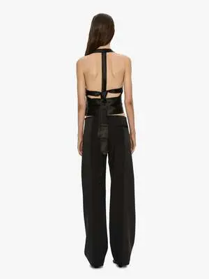 Christopher Esber Tuxedo Contrast Wool Trouser