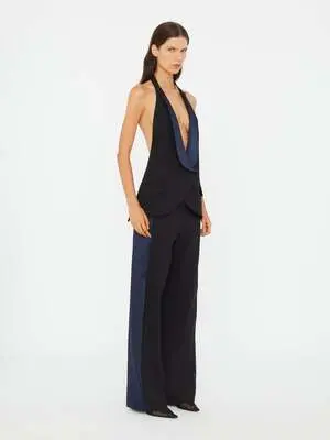 Christopher Esber Tuxedo Contrast Wool Vest