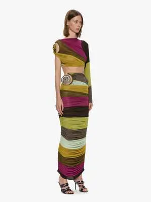 Christopher Esber Aurelia Sculpted Spiral Drape Top