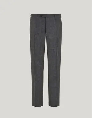 Canali Anthracite Impeccabile Wool Regular-fit Pants - Grey
