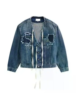 MAISON MARGIELA Distressed V-neck Jacket