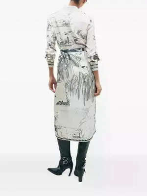Tory Burch Printed Silk Shirtdress