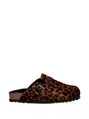DR. SCHOLL'S SHOES Fae New Leopard-print Mules - Brown