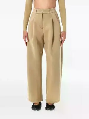 Nike Pleated Wide-leg Trousers - Neutrals