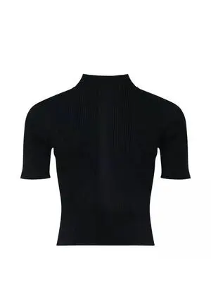 CFCL Ribbed-knit Short-sleeve Top