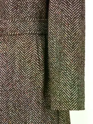 Tagliatore Herringbone Belted Coat