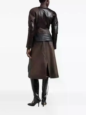 MAISON MARGIELA Patchwork Lace-up Midi Skirt