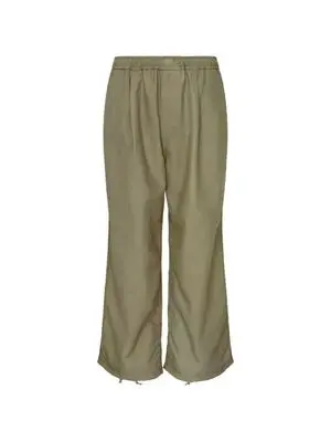 Comme Des Garçons Elasticated Drawstring Trousers - Green