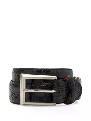Magnanni Cocoarcade Leather Belt Black