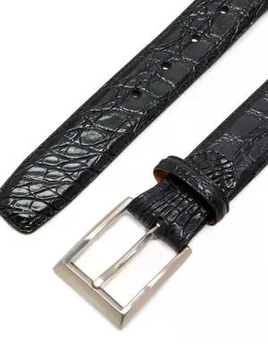 Magnanni Cocoarcade Leather Belt - Black