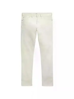 Polo Ralph Lauren Logo-embroidered Slim-fit Jeans - Neutrals