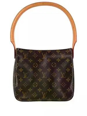 LOUIS VUITTON 2001 Monogram Looping Mm Shoulder Bag - Brown