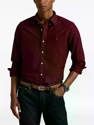 Polo Ralph Lauren Logo-embroidered Button-down Shirt - Red
