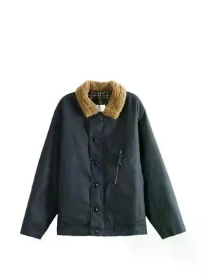 Barbour Macklow Waxed Jacket - Blue