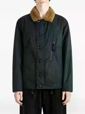 Barbour Macklow Waxed Jacket - Blue