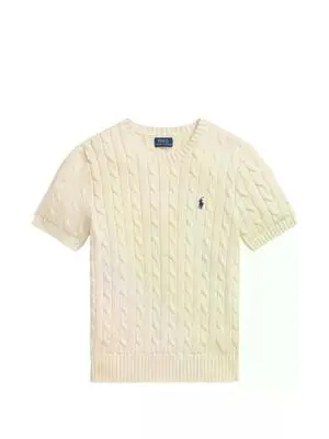 Polo Ralph Lauren Cable-knit Short-sleeve T-shirt