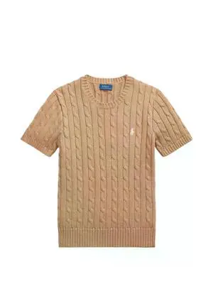 Polo Ralph Lauren Cable-knit Short-sleeve T-shirt