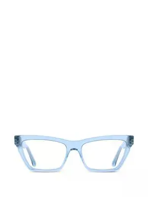 FERRAGAMO Gancini Transparent Cat-eye Glasses - Blue