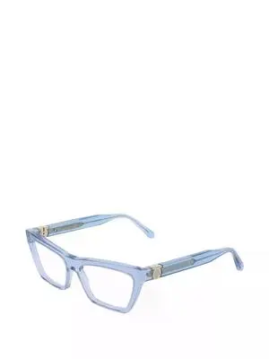 FERRAGAMO Gancini Transparent Cat-eye Glasses