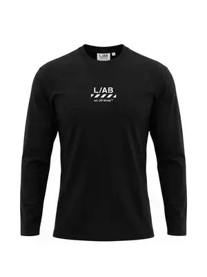 Off-White L/ab Diagonal Long-sleeve T-shirt - Black