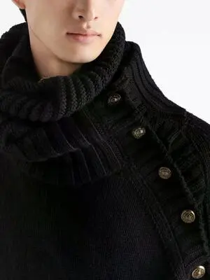 Dolce & Gabbana Smooth-knit Turtleneck With Logo