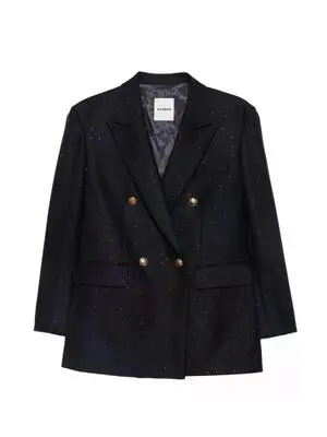 Sandro Rhinestone-embellished Double-breasted Blazer