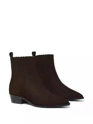 SCAROSSO Olivia Pointed-toe Chelsea Boots