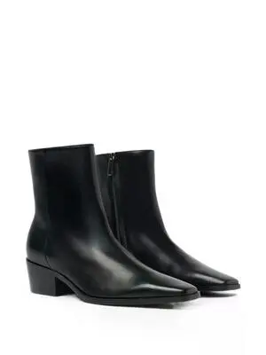 SCAROSSO Ambra Square-toe Ankle Boots