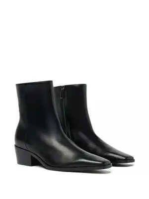 SCAROSSO Ambra Square-toe Ankle Boots