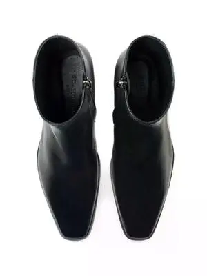 SCAROSSO Ambra Square-toe Ankle Boots