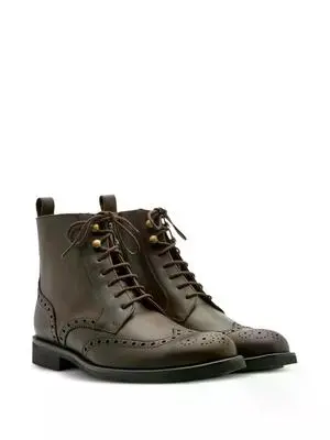 LOTTUSSE Brogue-detail Lace-up Boots