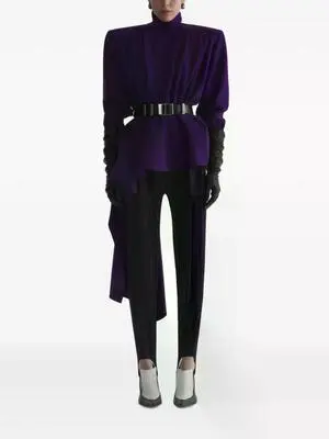 MUGLER Peplum Blouse
