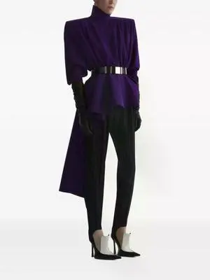 MUGLER Peplum Blouse