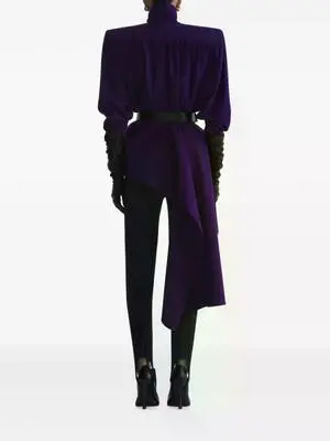 MUGLER Peplum Blouse