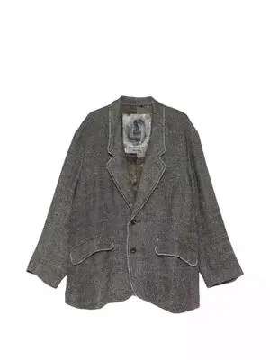 ZIGGY CHEN Raw-edge Single-breasted Jacket