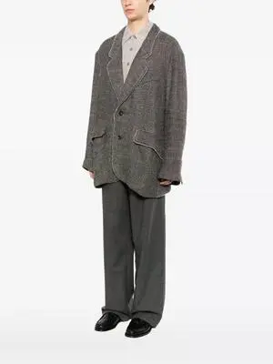 ZIGGY CHEN Raw-edge Single-breasted Jacket