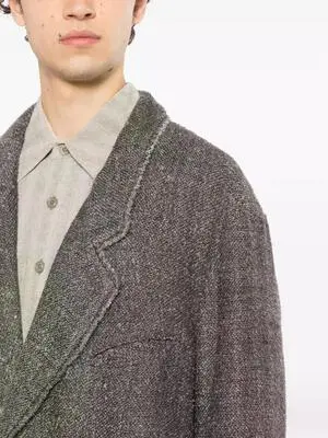 ZIGGY CHEN Raw-edge Single-breasted Jacket