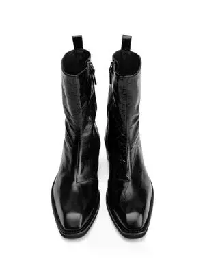 POEVE Leather Ankle Boots