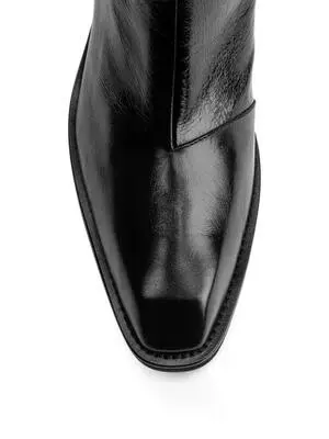 POEVE Leather Ankle Boots