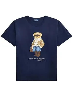 Polo Ralph Lauren T-shirt "winter Polo Bear" In Cott