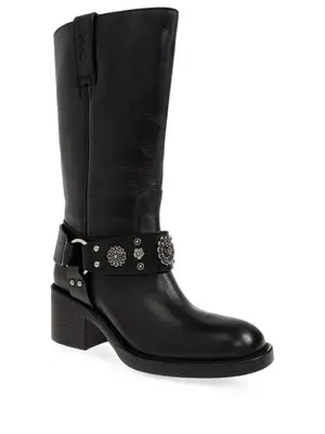 Chloé Dakota Vintage Effect Leather Boots