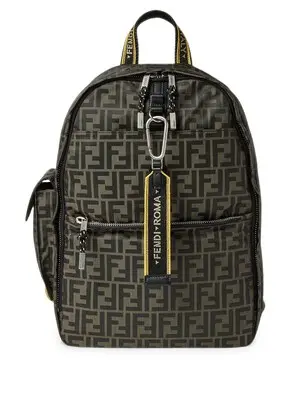 Fendi Climb Backpack In Superlight Ff Zucca Fabric - Brown