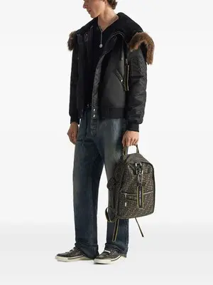 Fendi Climb Backpack In Superlight Ff Pumpkin Fabric