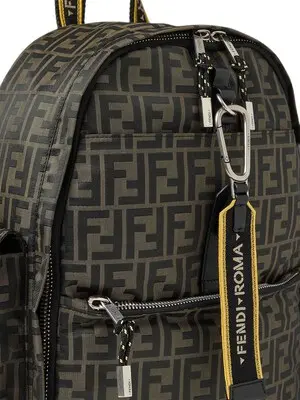 Fendi Climb Backpack In Superlight Ff Pumpkin Fabric