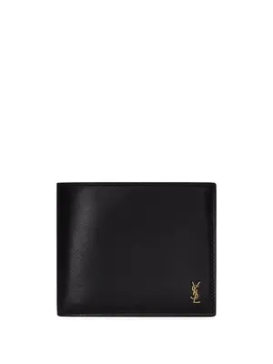 Saint Laurent Wallet "tiny Cassandre East/west" Small - Black