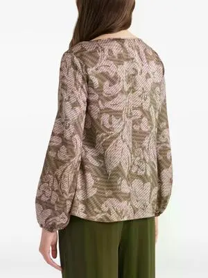 Malìparmi Floral-print Reversible Blouse
